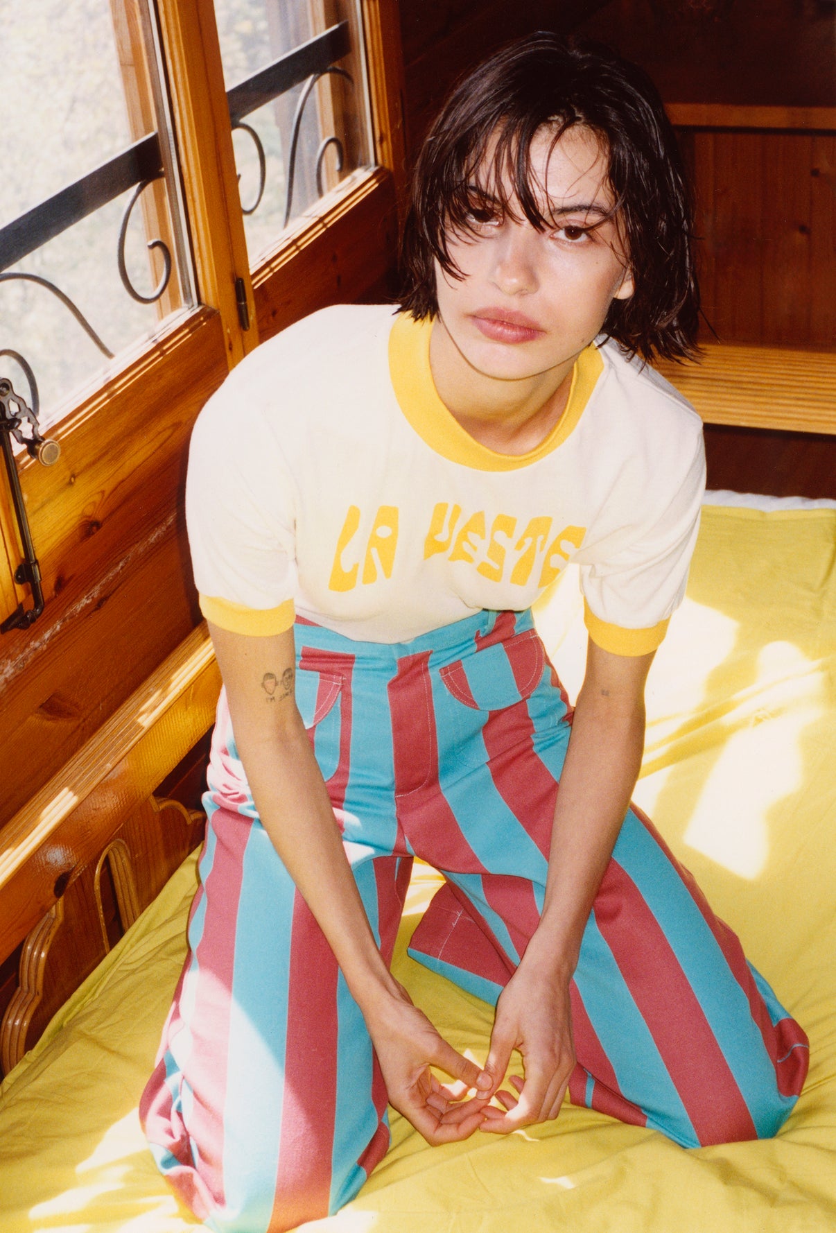 Ringer Tee Shirt Yellow – La Veste